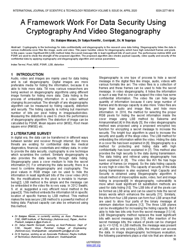 APRIL-20 Scopus Paper | PDF | Video | Computer Data