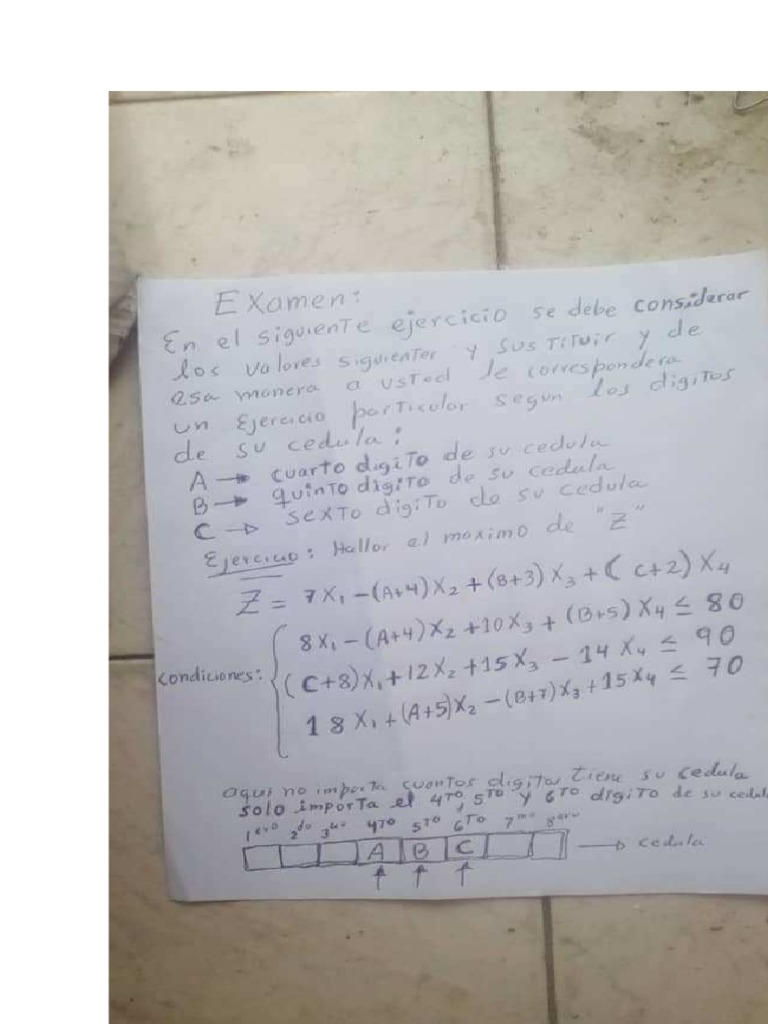 Examen Metodo Simplex | PDF