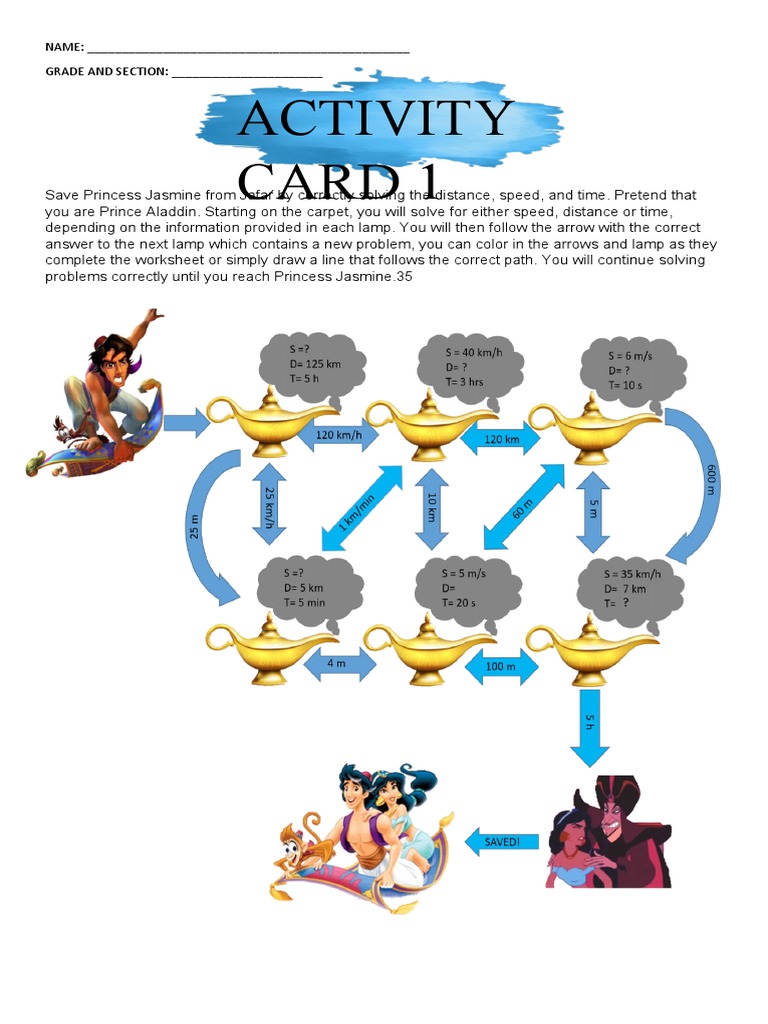Activity Card 1: NAME: - GRADE AND SECTION | PDF