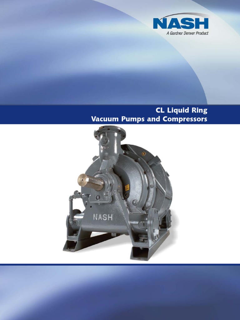 Gardner Denver Nash CL Serien Broschyr | PDF | Pump | Vacuum