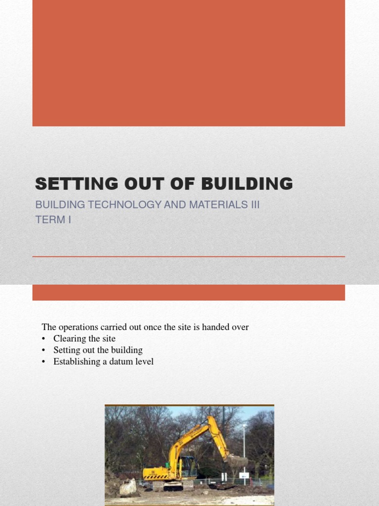 Setting Out of Building | PDF | Length | Triangle