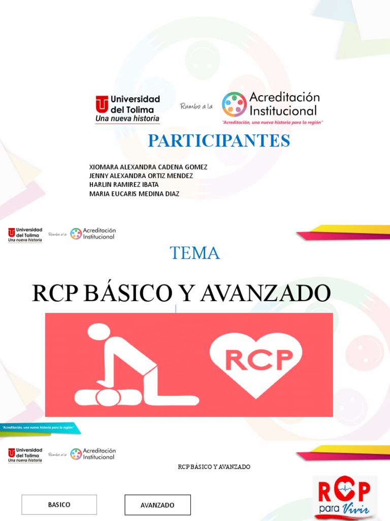 RCP Basico y Avanzado | PDF | Reanimación cardiopulmonar | Enfermedades y trastornos humanos