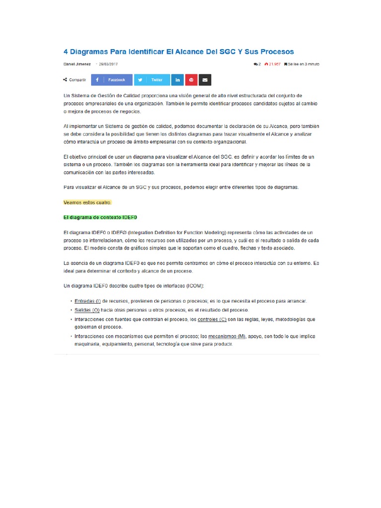 Diagramas para el Alcance del SGC | PDF | Herramientas | Sistema de ...