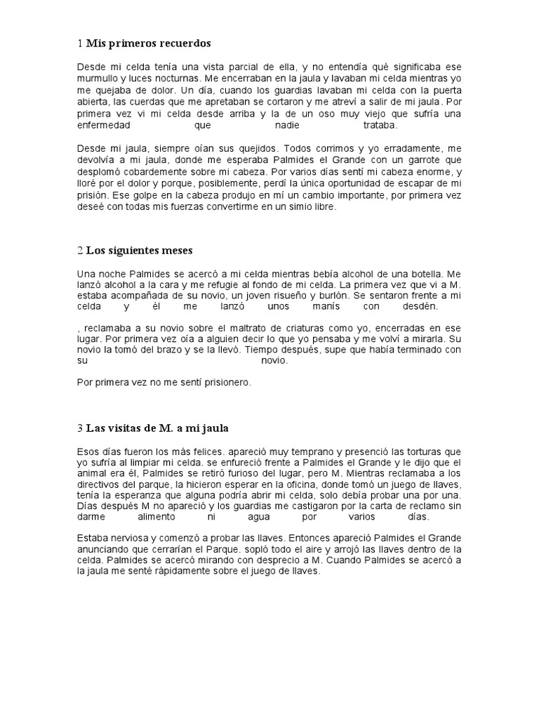 Resumen Yo Simio | PDF