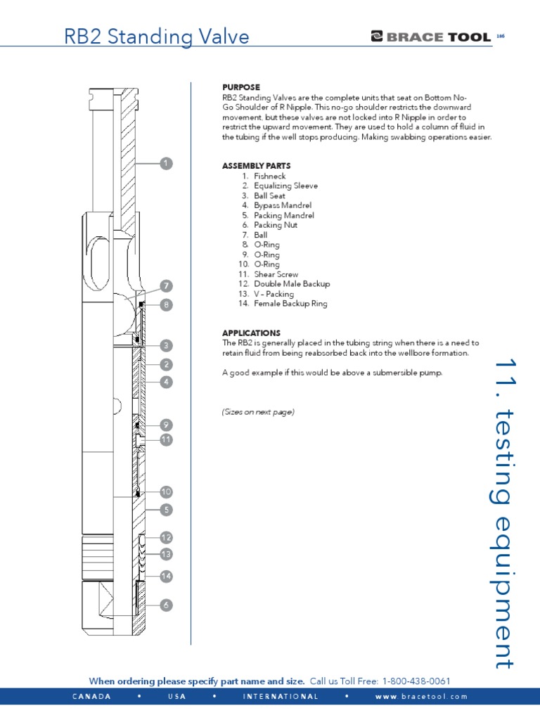Specifications and Assembly of RB2 Standing Valves | PDF | Pipe (Fluid ...
