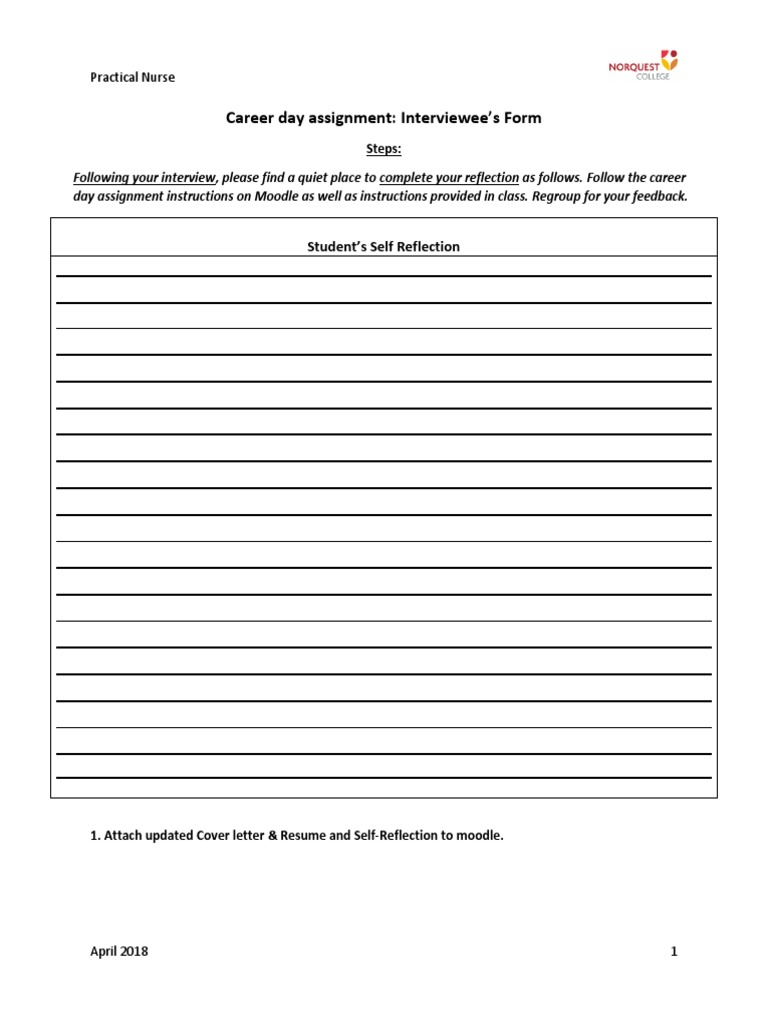 Practical Nurse Career Day Assignment | PDF | Rubric (Academic ...