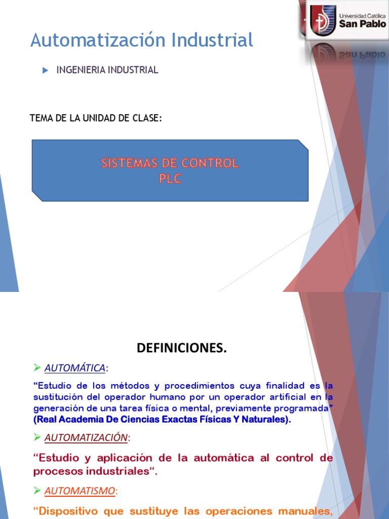 Tipos y Partes de Un PLC | PDF | Controlador lógico programable ...
