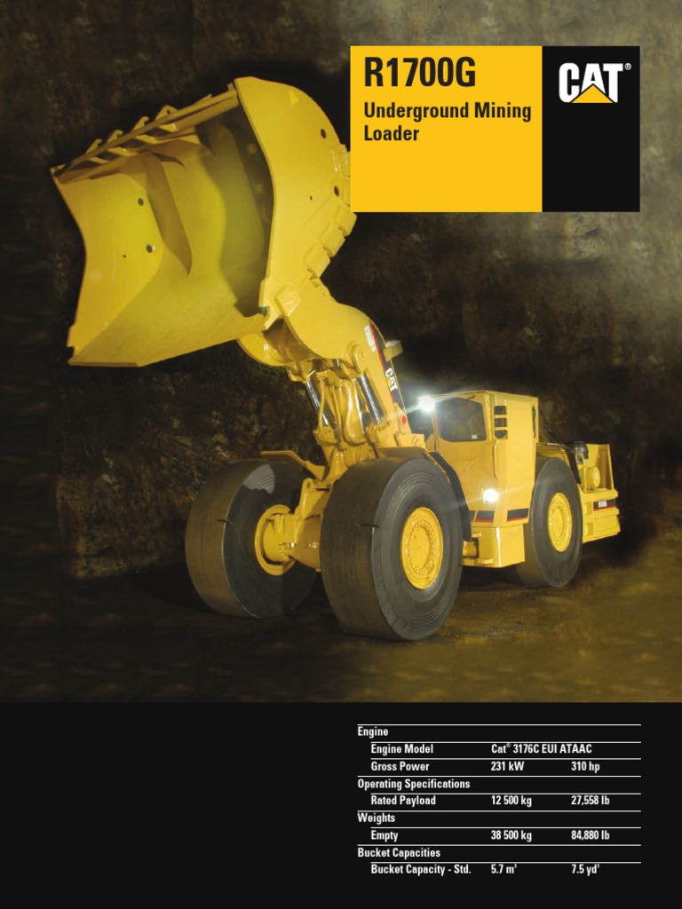 Caterpillar R1700G | PDF | Horsepower | Loader (Equipment)