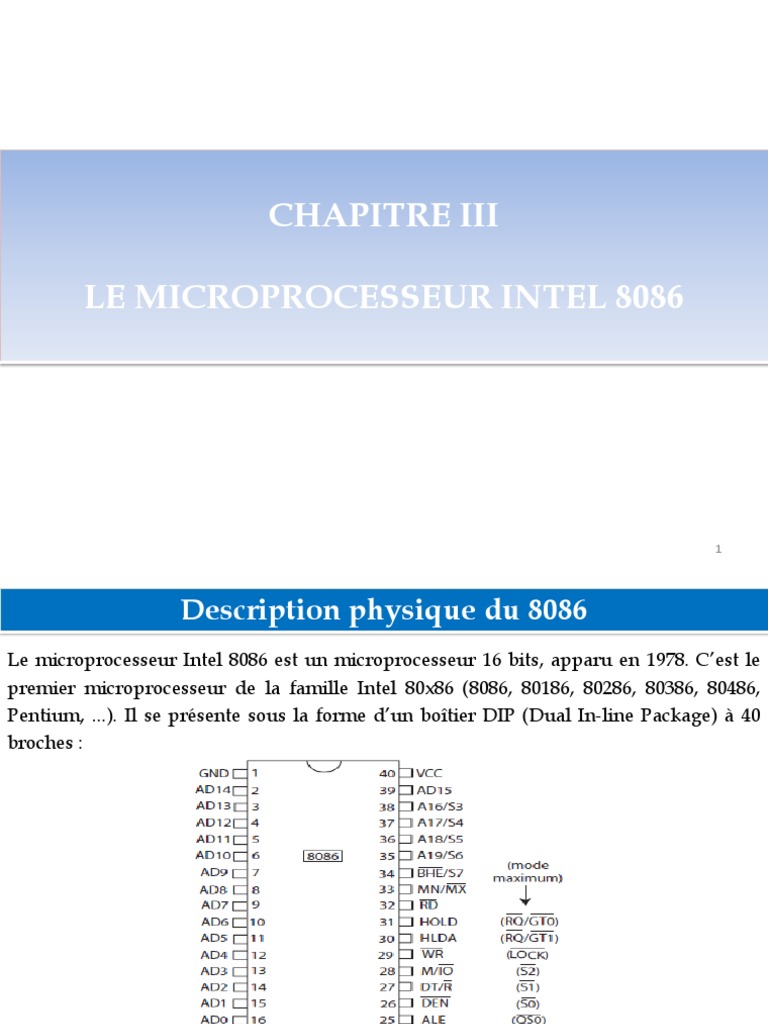 Chapitre 3 | PDF | Assembleur | Programme informatique