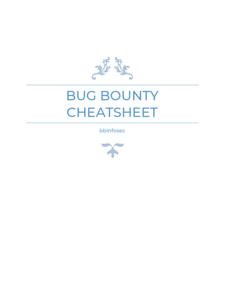 Bug Bounty Cheatsheet Pdf Domain Name System Hypertext