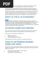 Military Standard | PDF | Sampling (Statistics) | Sample Size Determination