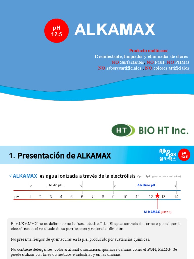 Alkamax Producto Multiusos | PDF | Ph | Tensioactivo