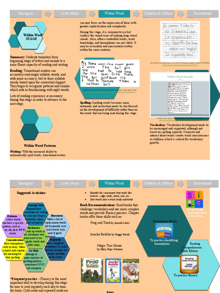 Within Word Stage Brochure | PDF | Vocabulary | Fluency