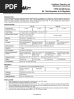 ASCO 342 Series Filter Regulators | PDF | Filtration | Stainless Steel