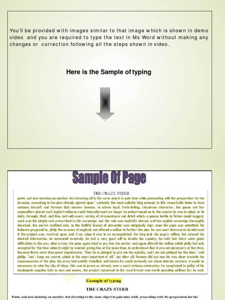 Here Is The Sample of Typing | PDF | Fee | Computing
