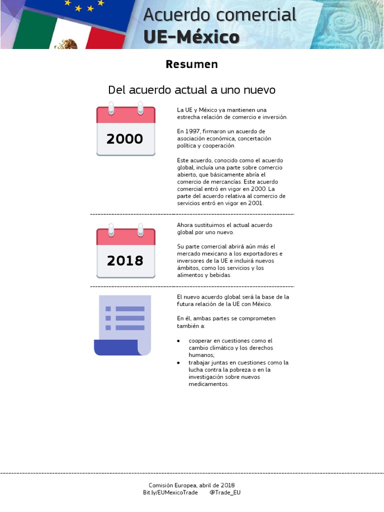 Acuerdo Comercial UE-México-Resumen | PDF | Unión Europea | México