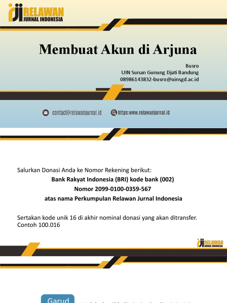 Mendaftar Arjuna | PDF