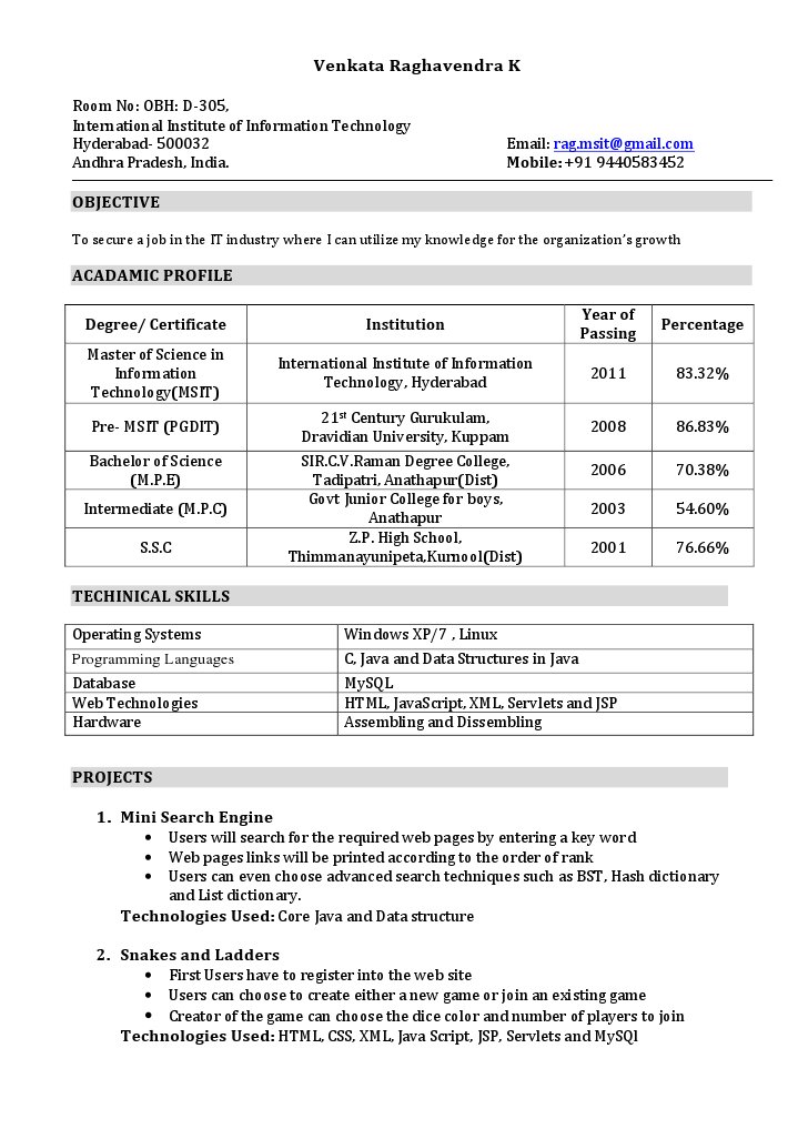 1208C019 VenkataRaghavendra.K Resume | PDF | Java Server Pages | Java ...