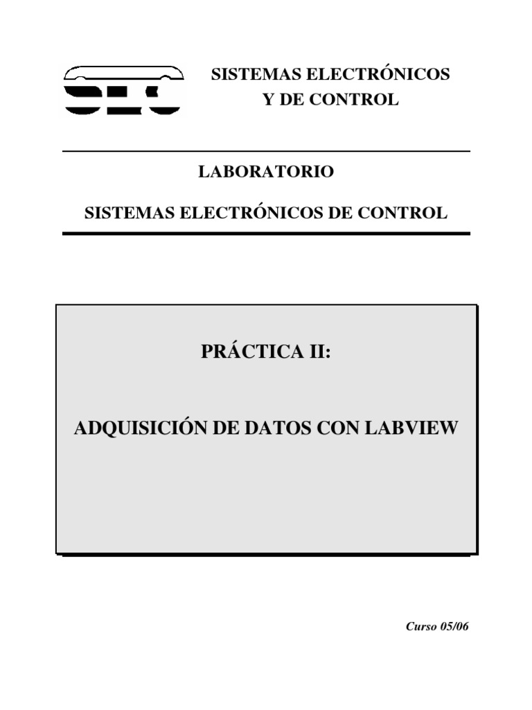 Adquisicion de Datos Con Labview | PDF | Adquisición de datos | Señal ...