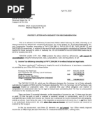 Sample Protest Letter | PDF | Taxes | Payments