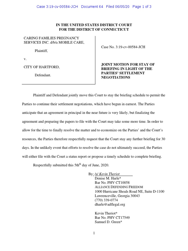 Motion To Stay Briefing | PDF | United States Law | Social Institutions