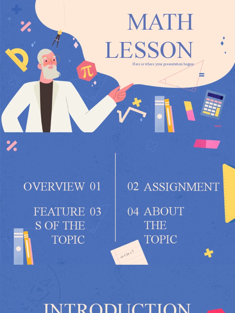 Math Lesson by Slidesgo | PDF | Planets | Mercury (Planet)