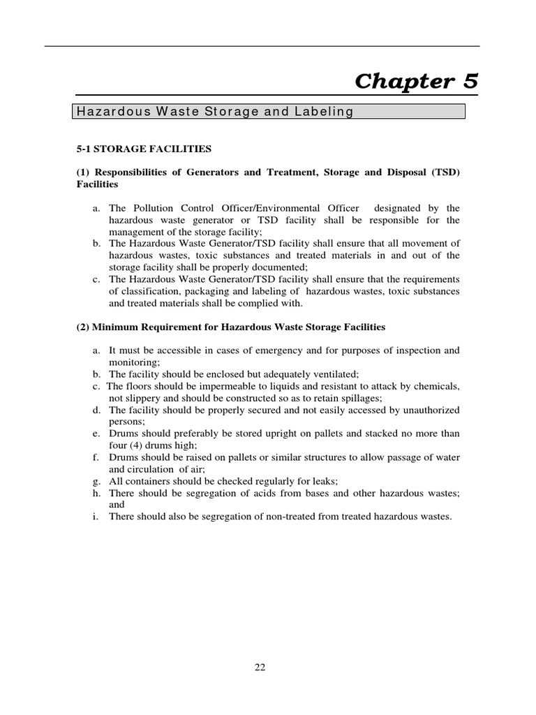 Hazardous Waste Storage and Labeling | PDF | Hazardous Waste | Combustion