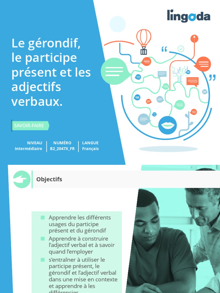 Usages du gérondif et participe présent | PDF | Genre grammatical ...