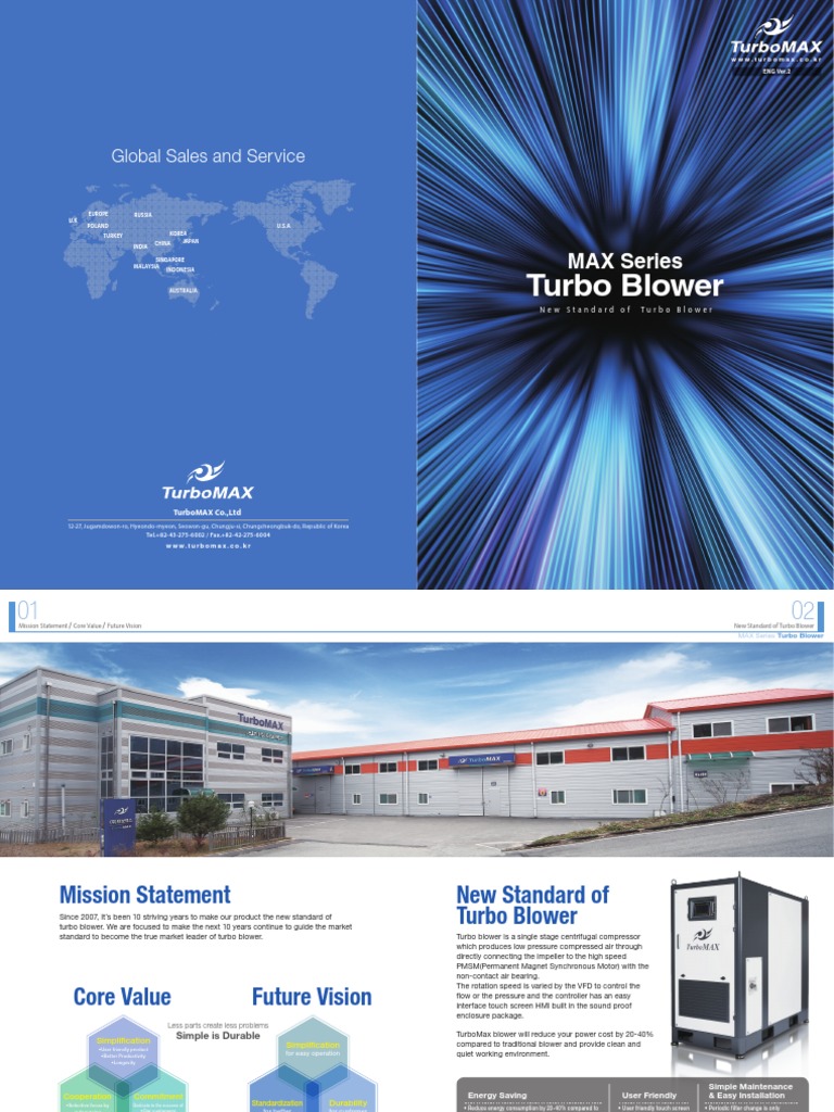 TurboMAX: Energy-Efficient Blower Solutions | PDF | Electric Motor ...