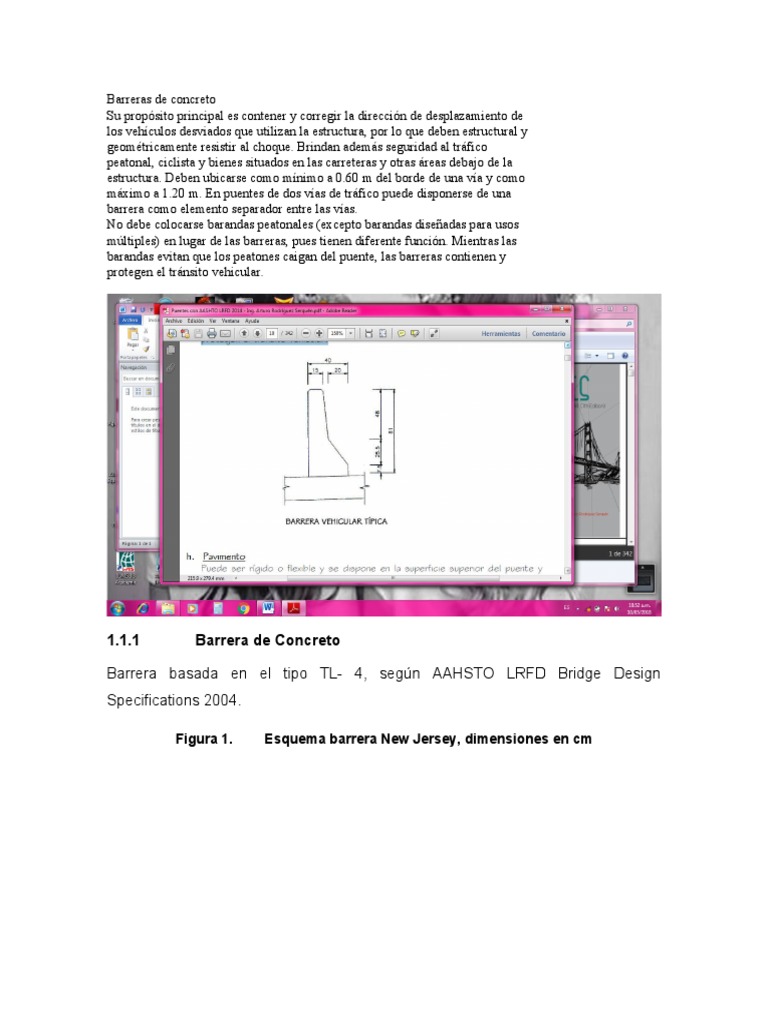 Barreras de Concreto | PDF | Calle | Hormigón