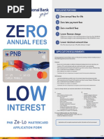 PNB Credit Card Application Form | PDF | Credit Card | Visa Inc.
