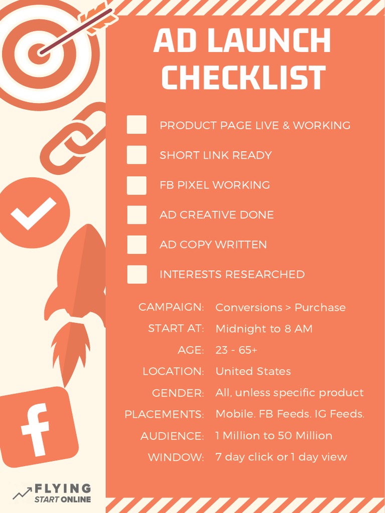 Ad Launch Checklist Fso | PDF | Computers