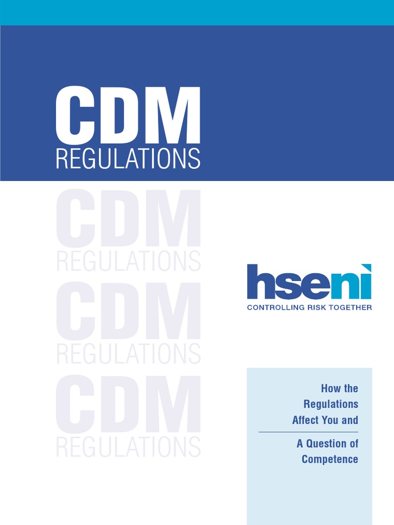 CDM Regulations - How The Regulations Affect You and A Quest | PDF ...