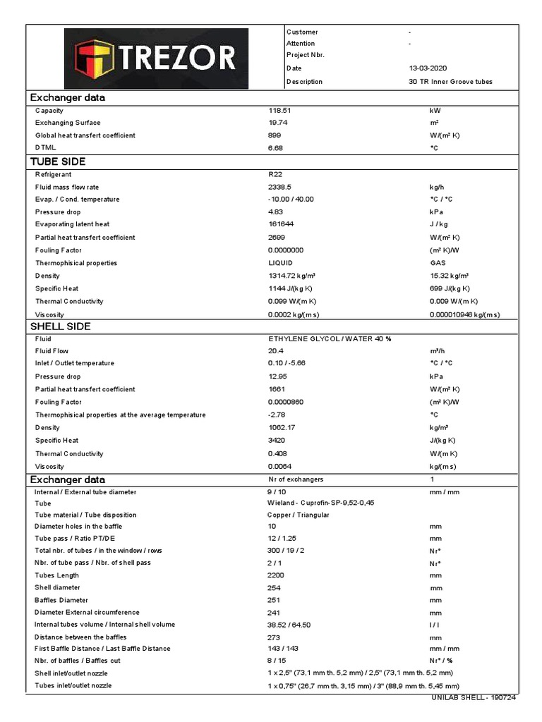 30 TR IG Tube PDF | PDF | Heat Transfer | Physical Chemistry
