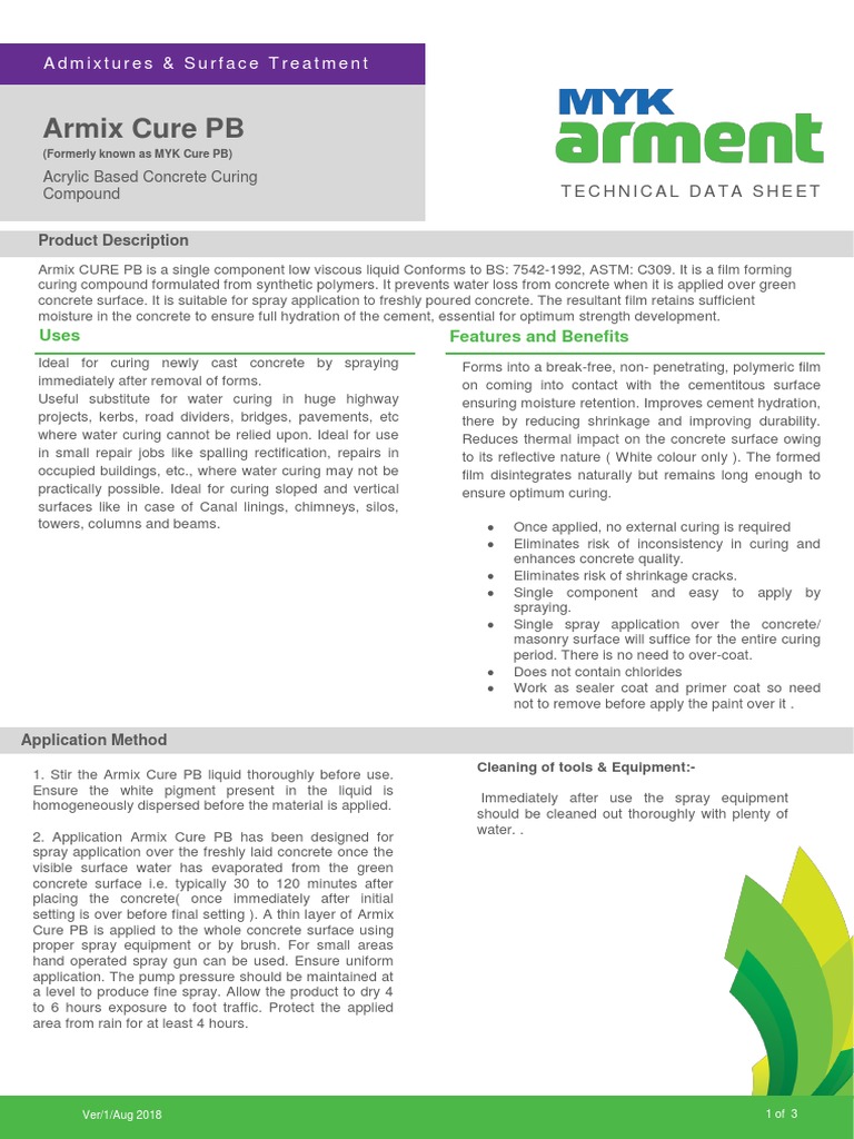An In-Depth Technical Guide to Armix Cure PB Acrylic-Based Concrete ...