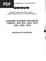 Instrukcja Obsługi CI GNIKI URSUS 2812, 3512, 3514 (Czę Ć I) | PDF