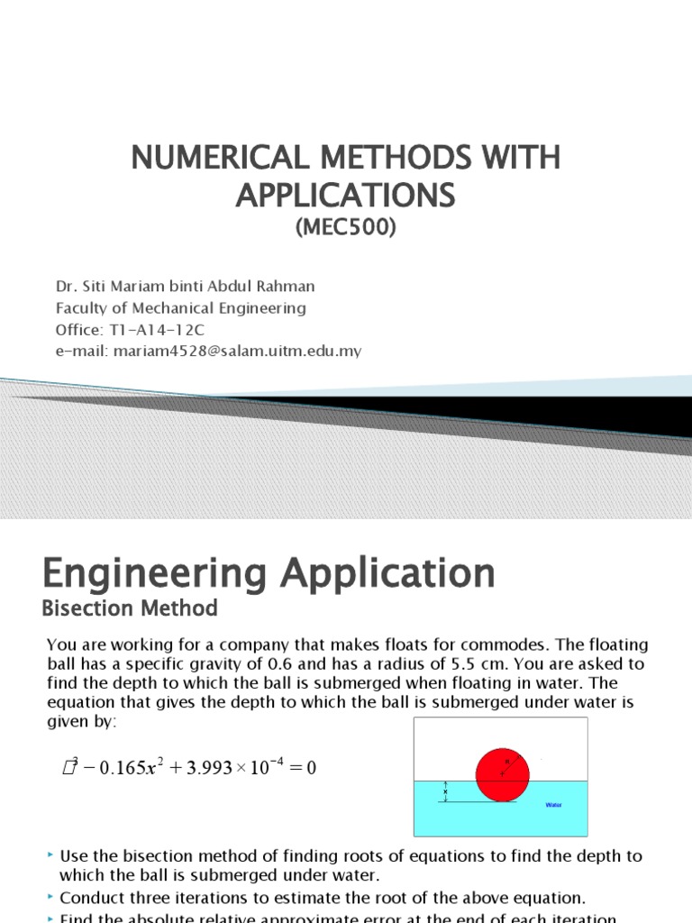 Numerical Methods With Applications | PDF | Mathematical Analysis | Mathematical Concepts