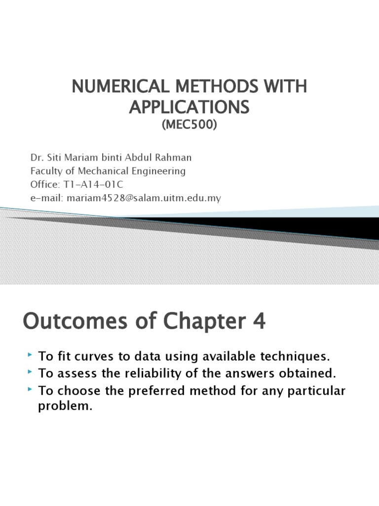 Numerical Methods With Applications | PDF | Interpolation | Mathematics Of Computing