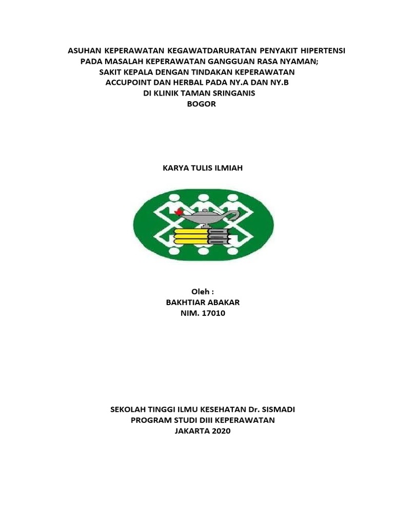 Kti 1 | PDF | Kesehatan Holistik | Sains & Matematika