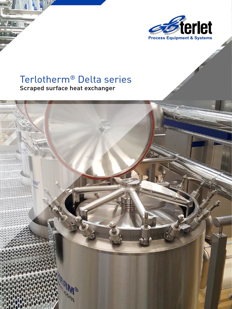 Terlotherm Delta Series: Scraped Surface Heat Exchanger | PDF | Heat ...