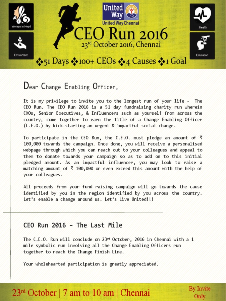 CEO Run Invitation | PDF