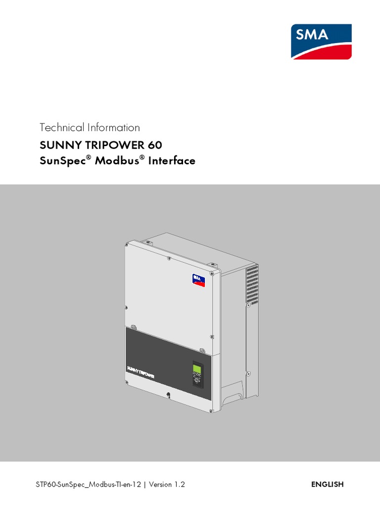 Modbus Sunspec STP60-10 en | PDF | Computer Network | Communications Protocols