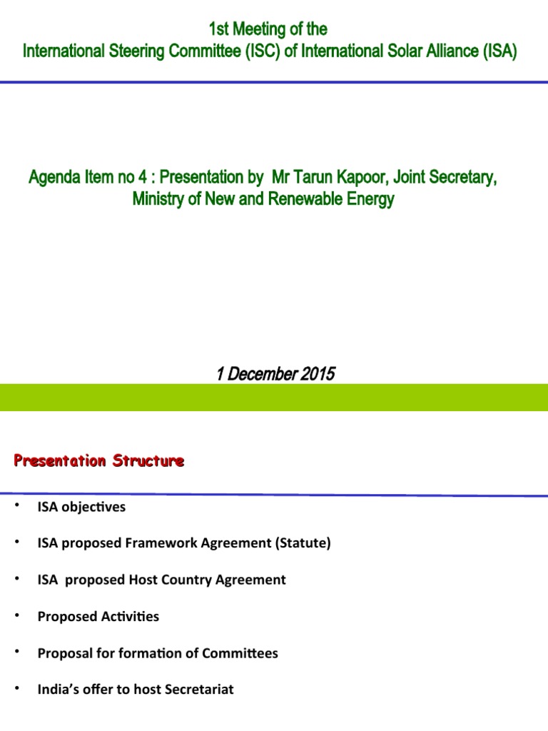 1st ISC Presentation | PDF
