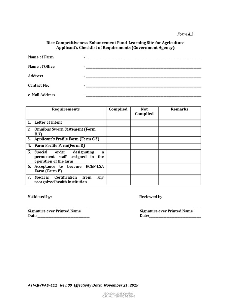 Rice Competitiveness Enhancement Fund-Learning Site For Agriculture ...
