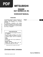 Mitsubishi 4G64 Engine Service Manual | PDF | Belt (Mechanical) | Machines