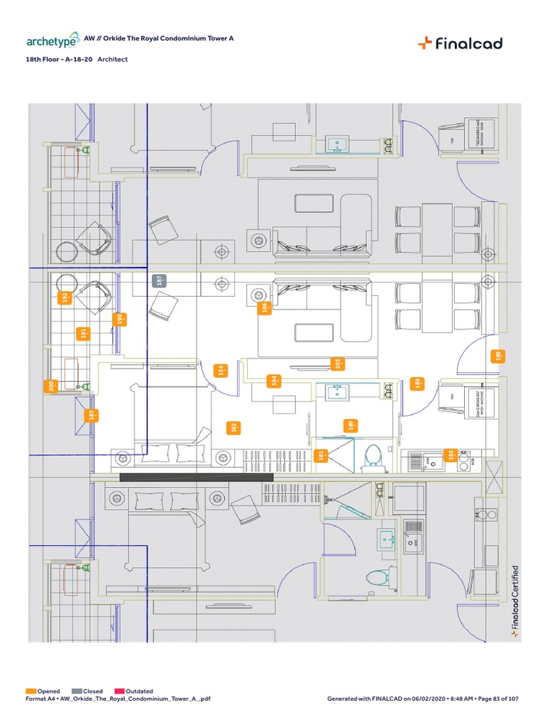 18th Floor - A-18-20 Architect | PDF | Buildings And Structures ...