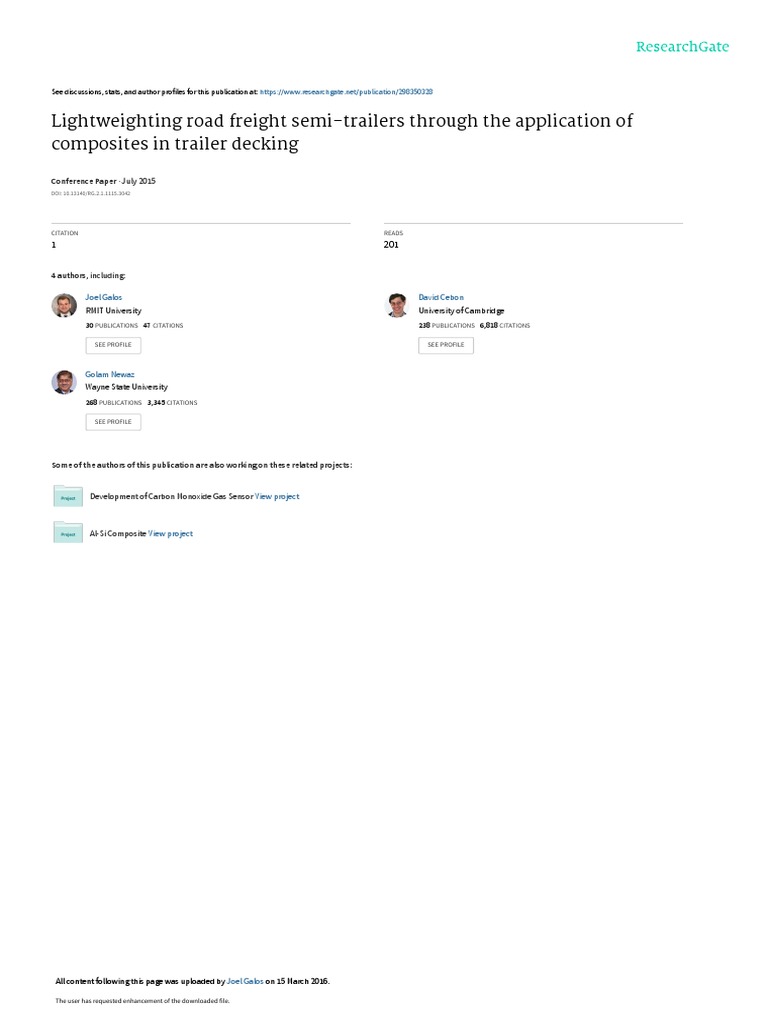 Lightweighting Road Freight Semi-Trailers Through The Application of ...