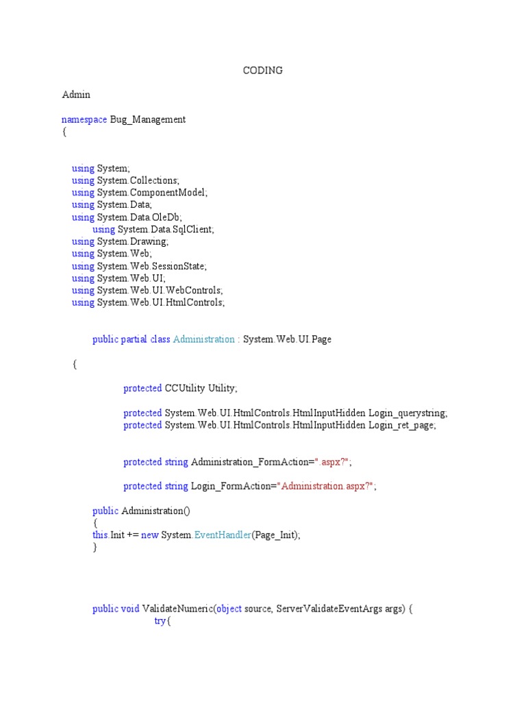 Namespace: Administration | PDF | World Wide Web | Internet & Web