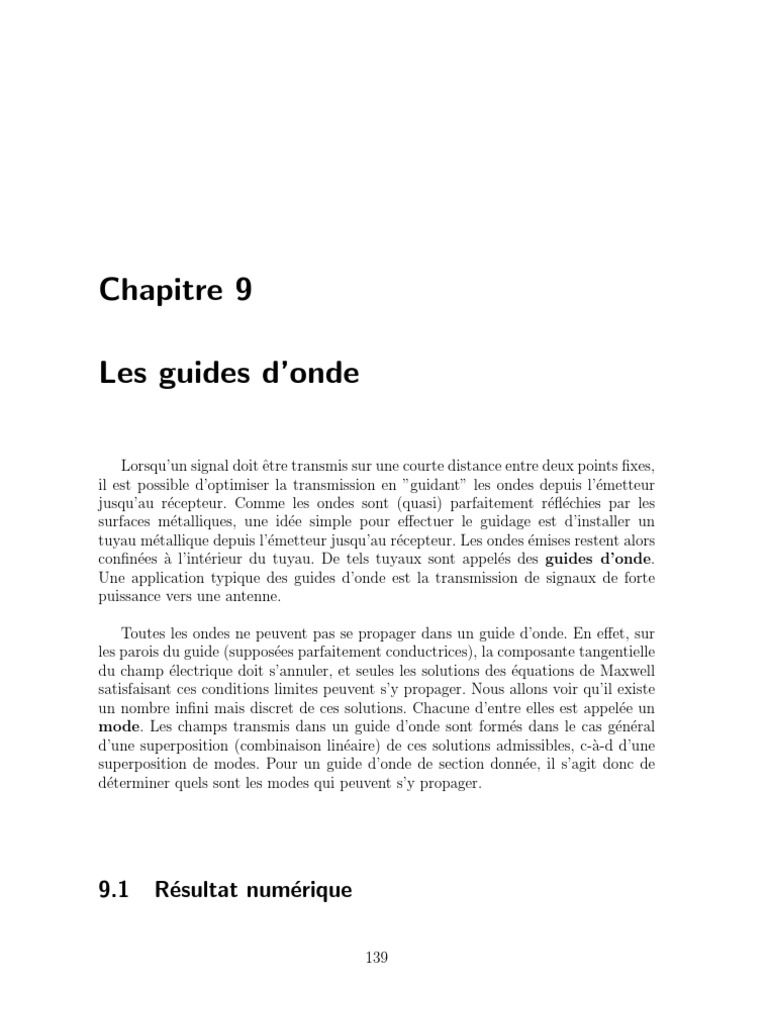 Introduction aux guides d'onde | PDF | Vagues | Antenne (Radio)