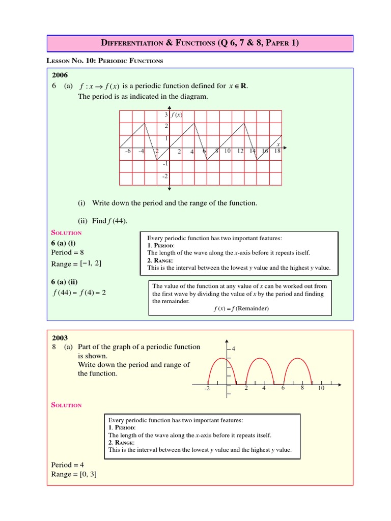 Orddiffsolnlesson 10 | PDF | Function (Mathematics) | Functions And Mappings